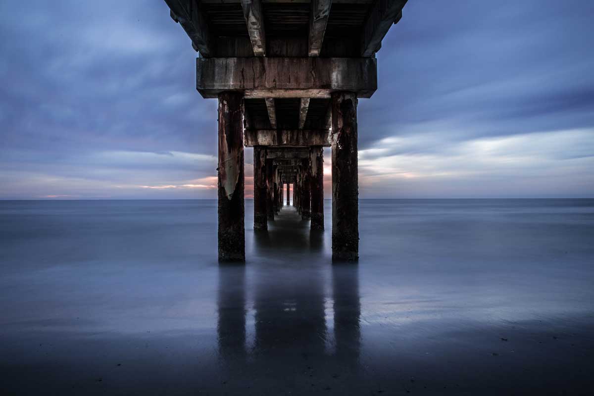 Progress at the pier | Sky Line Net Installations Inc